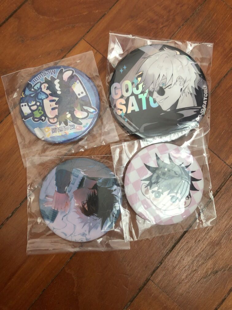jjk badges, Hobbies & Toys, Memorabilia & Collectibles, J-pop on Carousell