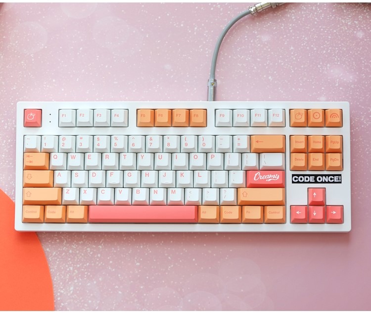 [Keycaps] GMK Peaches & Cream Inspired PBT Cherry Profile, Computers ...