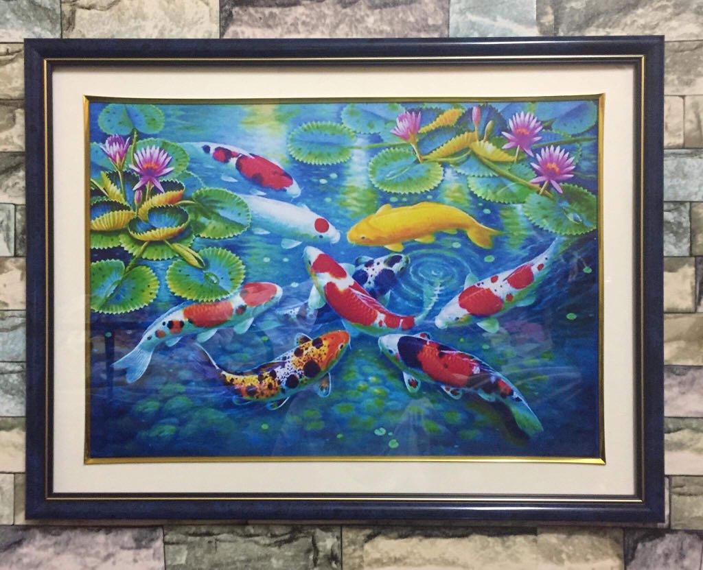 Koi Fish Decor Frames, Furniture & Home Living, Home Decor, Wall Decor ...