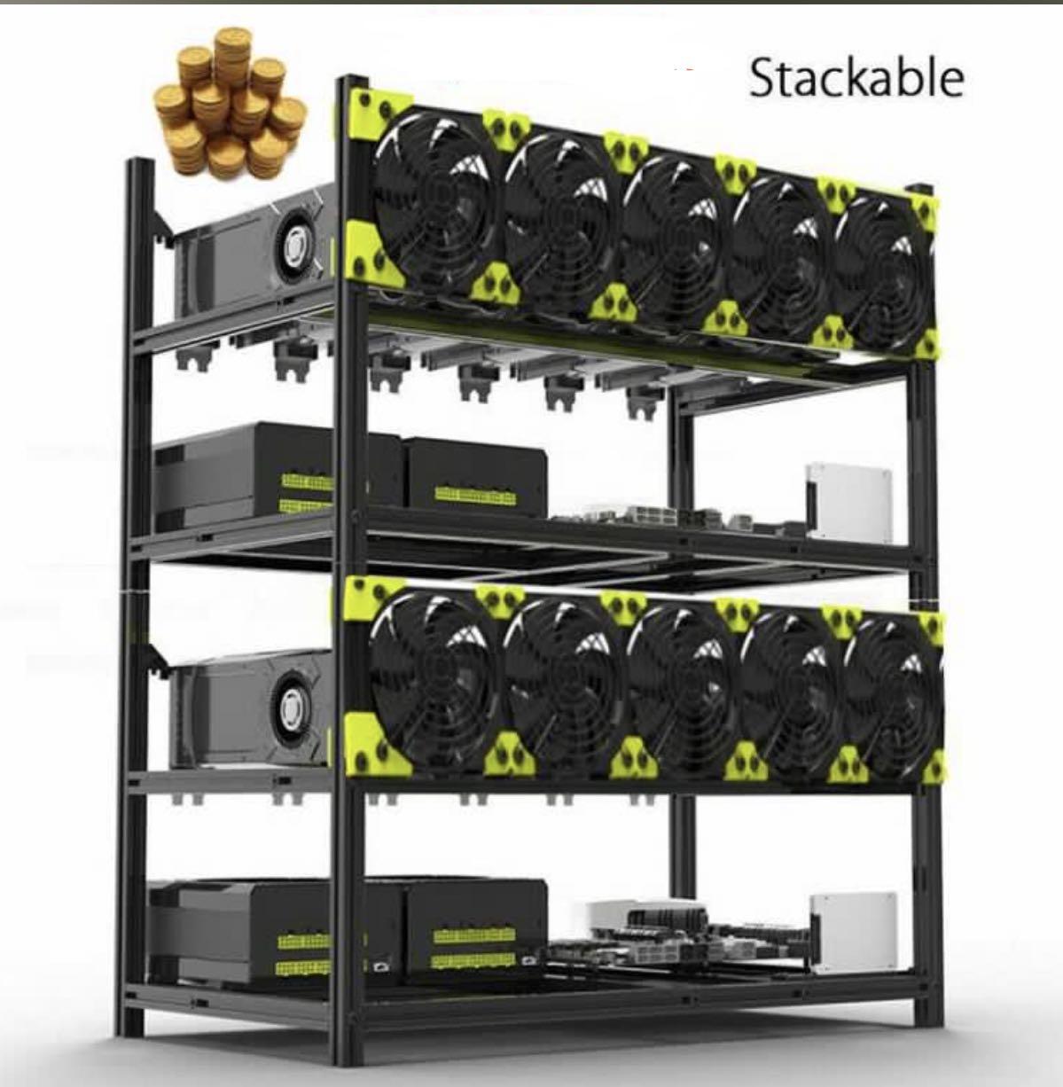 [Ready Stock] 6GPU Veddha Miner case V4 Edition mining frame case rig ...