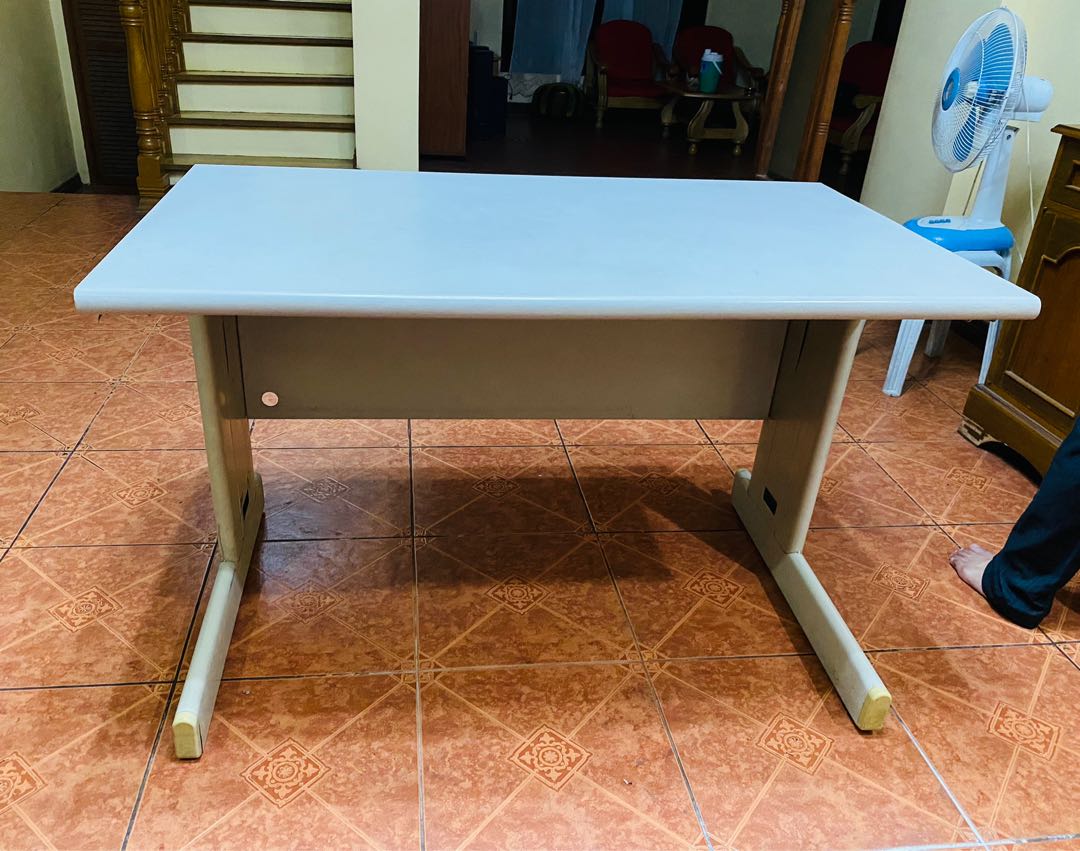 Light Gray Office Desk Table Computer Table Work station Study Table ...