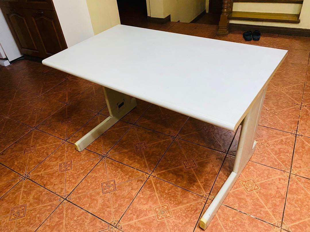 Light Gray Office Desk Table Computer Table Work station Study Table ...