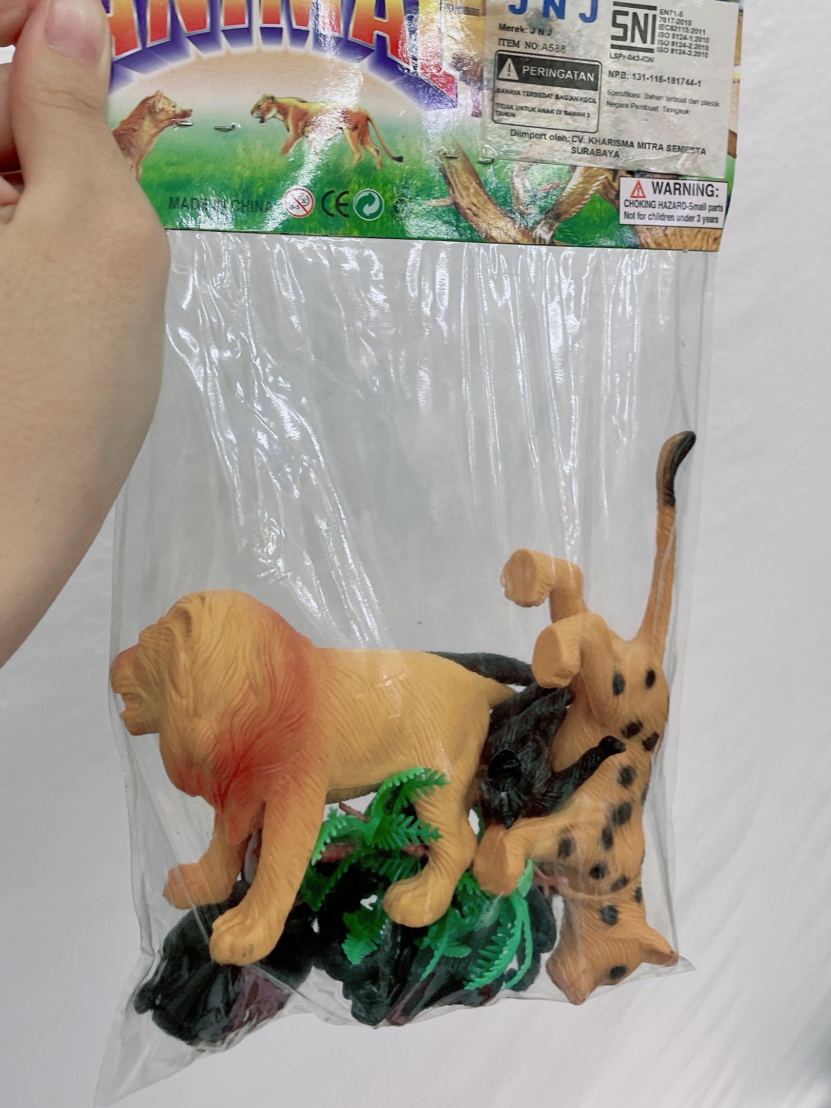 Mainan singa set anak / lion animasi pigura, Bayi & Anak, Mainan & Baby ...