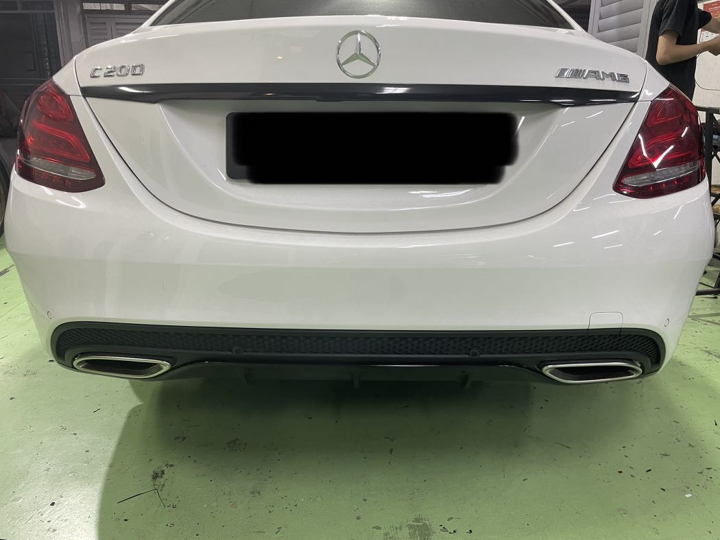 Mercedes car window trim, boot lid trim dechrome n handles wrap, Car ...
