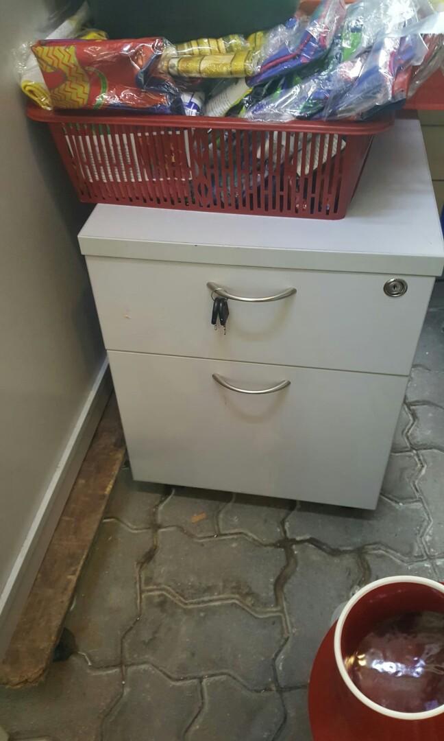 mobile pedestal with key $28 at ubi, Furniture & Home Living, Furniture ...