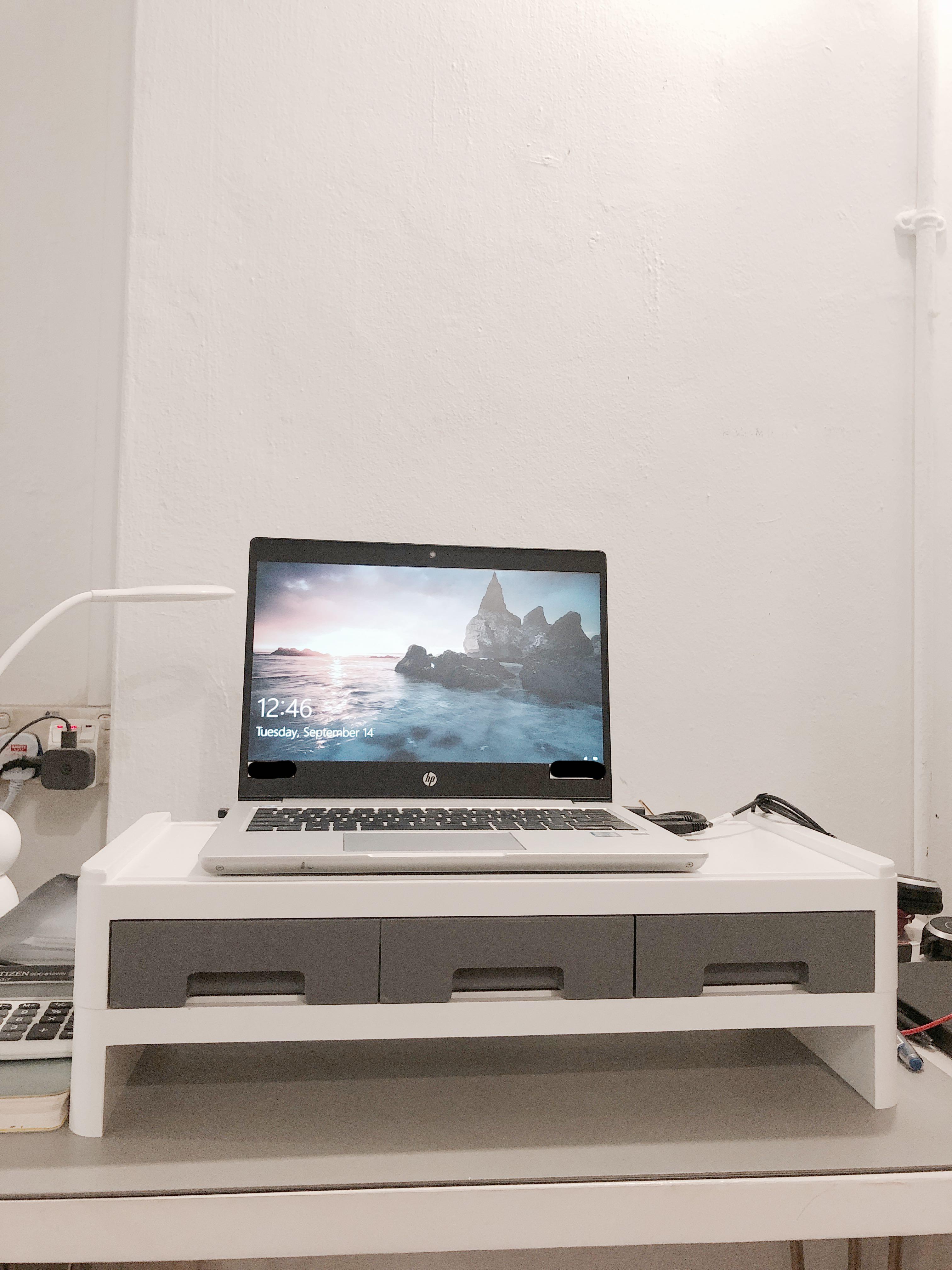 Monitor Levelling-up Storage Table, Furniture & Home Living, Furniture ...