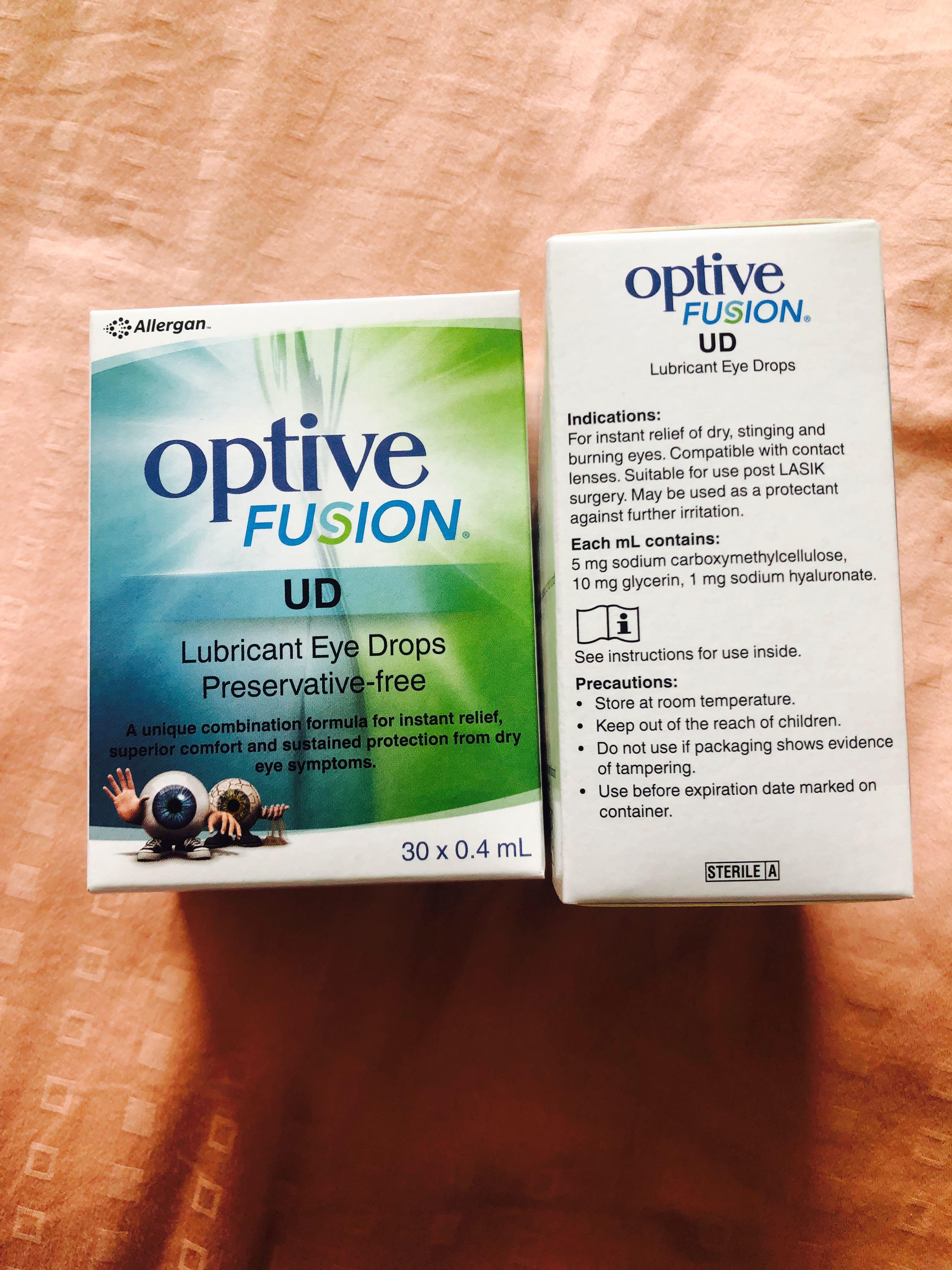 New - Optive Fusion UD Lubricant eye drops, Beauty & Personal Care ...