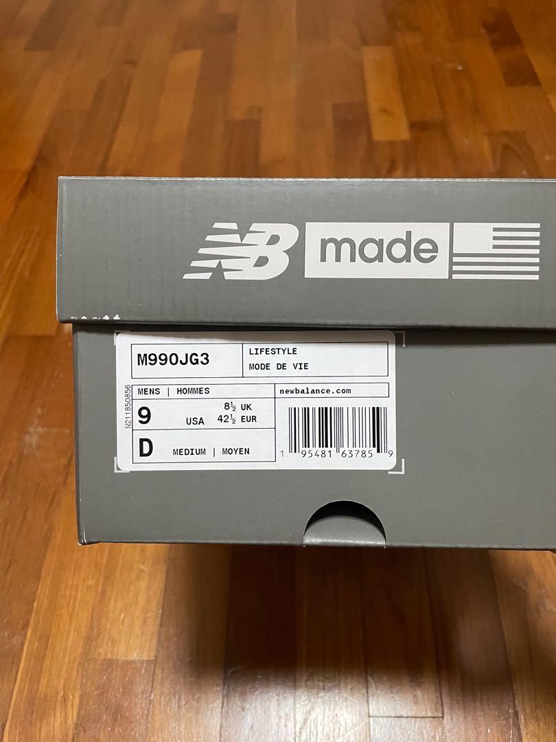 New balance 990V3 joe fresh goods JFG US9, Men's Fashion, Footwear ...