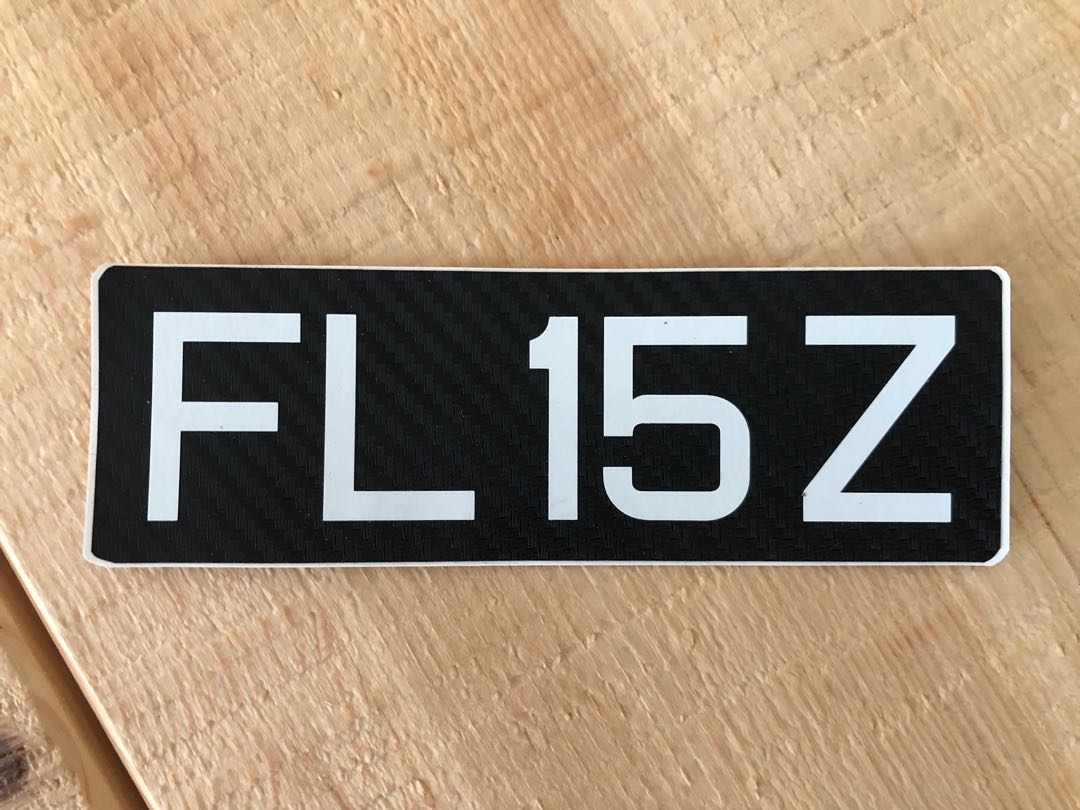 Old Bike Registration Number Plate, Motorcycles, Motorcycle Accessories ...