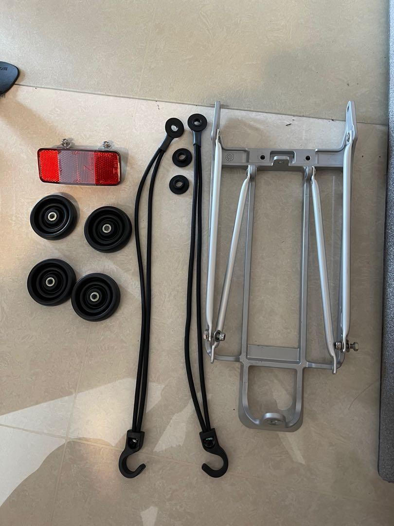 Original Brompton Mudguard and Rack Silver, Sports Equipment, Bicycles ...