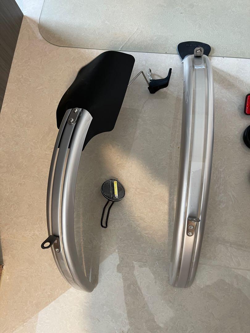 Original Brompton Mudguard and Rack Silver, Sports Equipment, Bicycles ...