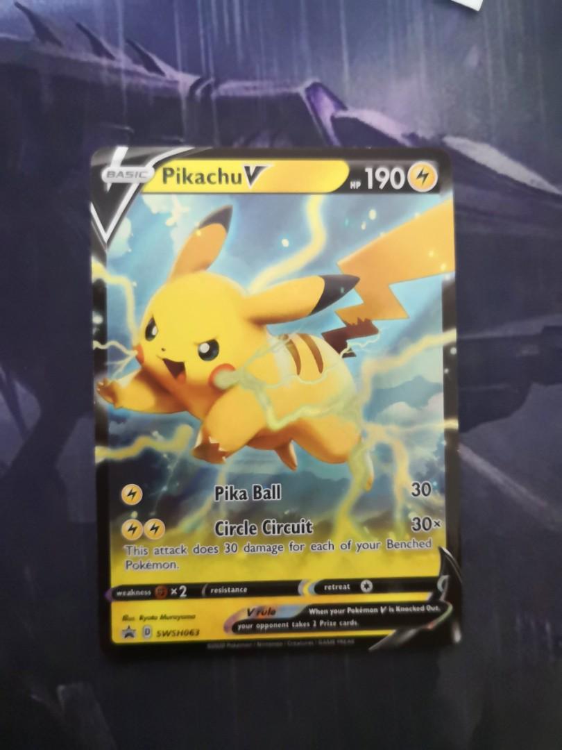 Pikachu V Promo Pokémon Pokemon TCG Pokemon Cards, Hobbies & Toys, Toys ...