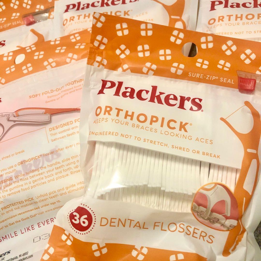 Plackers 箍牙 / 牙套 必備 - 專用牙線棒 flosser for braces, 美容＆個人護理, 指甲美容＆其他 ...