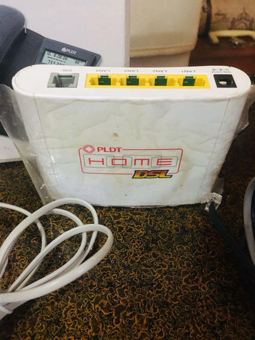 PLDT home dsl modem + landline, Computers & Tech, Office & Business ...