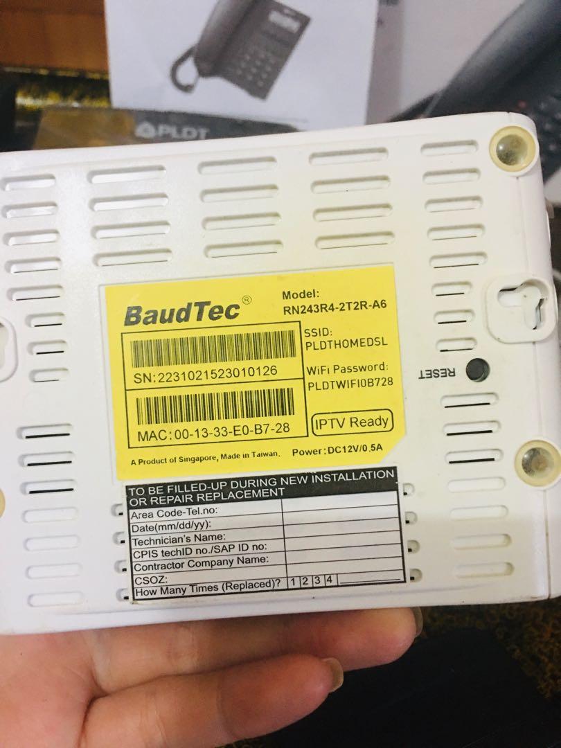 PLDT home dsl modem + landline, Computers & Tech, Office & Business ...