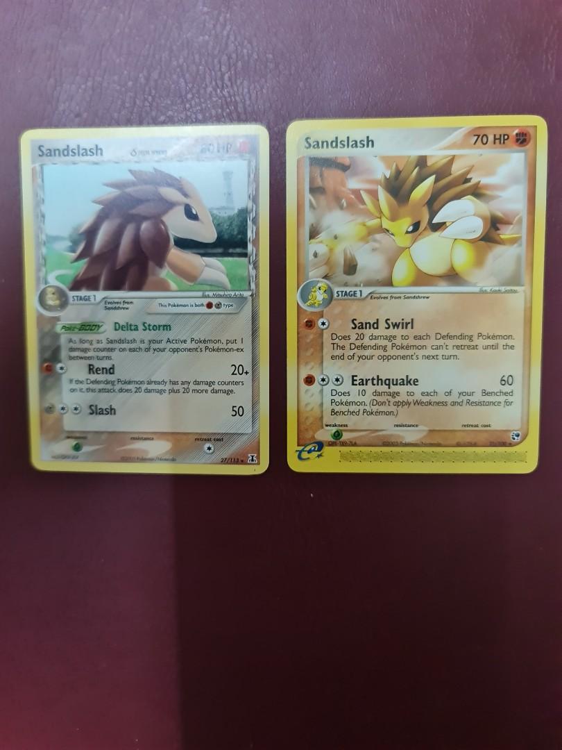 Pokemon sandslash rare trading card set, Hobbies & Toys, Toys & Games ...