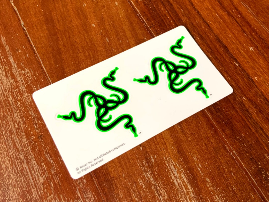 Razer transparent laptop stickers, Computers & Tech, Laptops ...