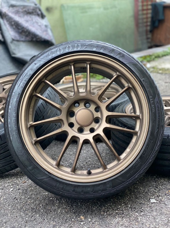 Re30 17 inch sport rim Iriz tyre 70%, Auto Accessories on Carousell