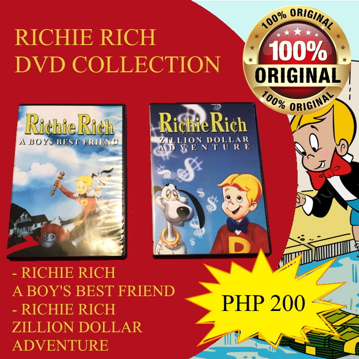Richie Rich Animated Film Series Region 3 DVD (2 Discs), Hobbies & Toys ...