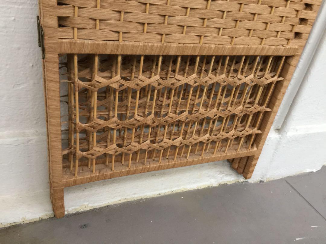 Rustic Balinese resort style rattan beautiful partition 4 panels 2m x 1 ...