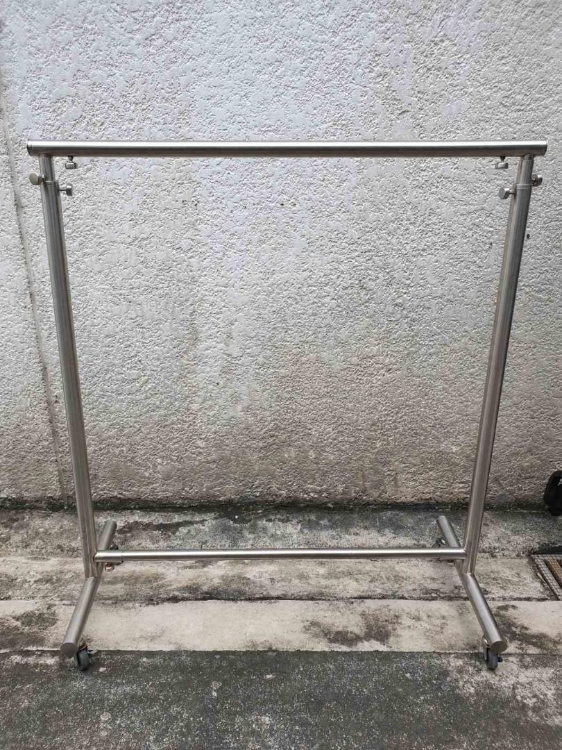 Silver Clothes Rack, Furniture & Home Living, Furniture, Shelves ...