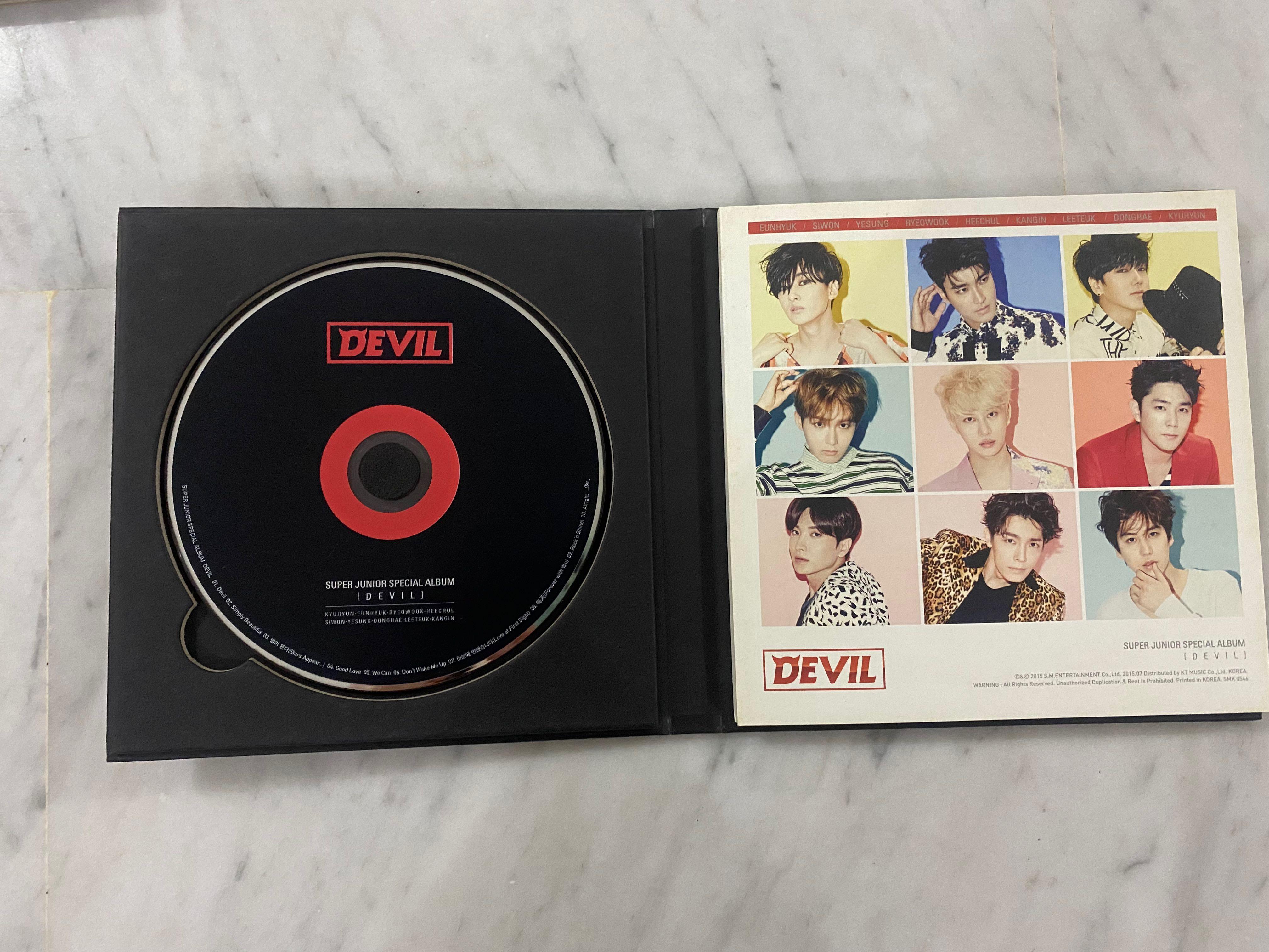 Super Junior Devil Special Album, Hobbies & Toys, Music & Media, CDs & DVDs on Carousell