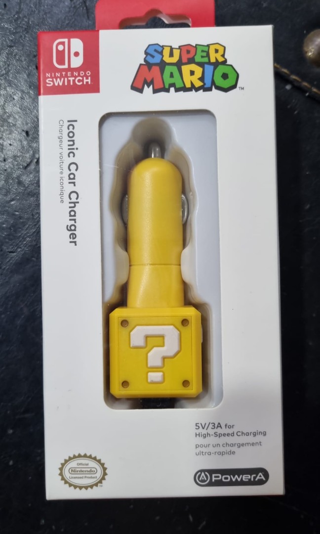 Super Mario Iconic Car Charger, Video Gaming, Gaming Accessories ...