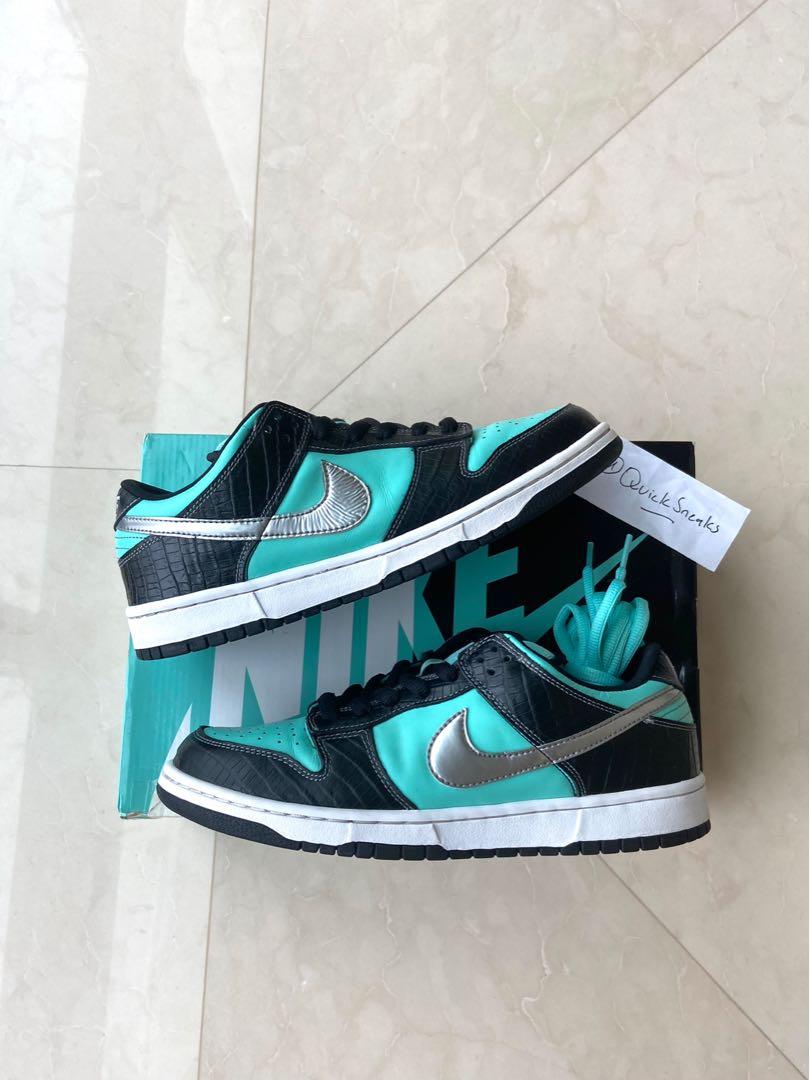 Tiffany SB Dunk Diamond, Men's Fashion, Footwear, Sneakers on Carousell