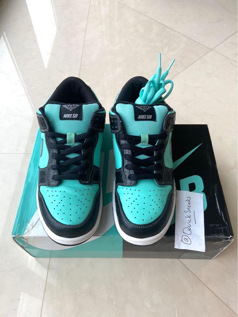 Tiffany SB Dunk Diamond, Men's Fashion, Footwear, Sneakers on Carousell