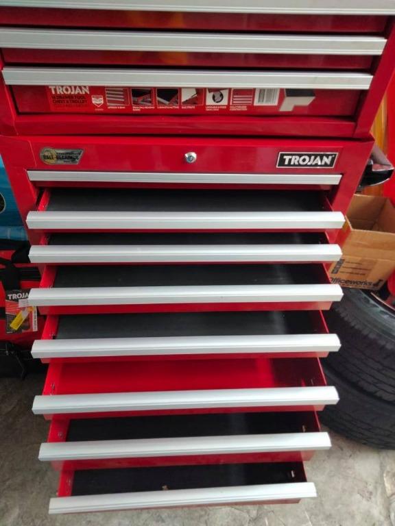Trojan 16 Drawer Tool Chest Trolley, Commercial & Industrial ...