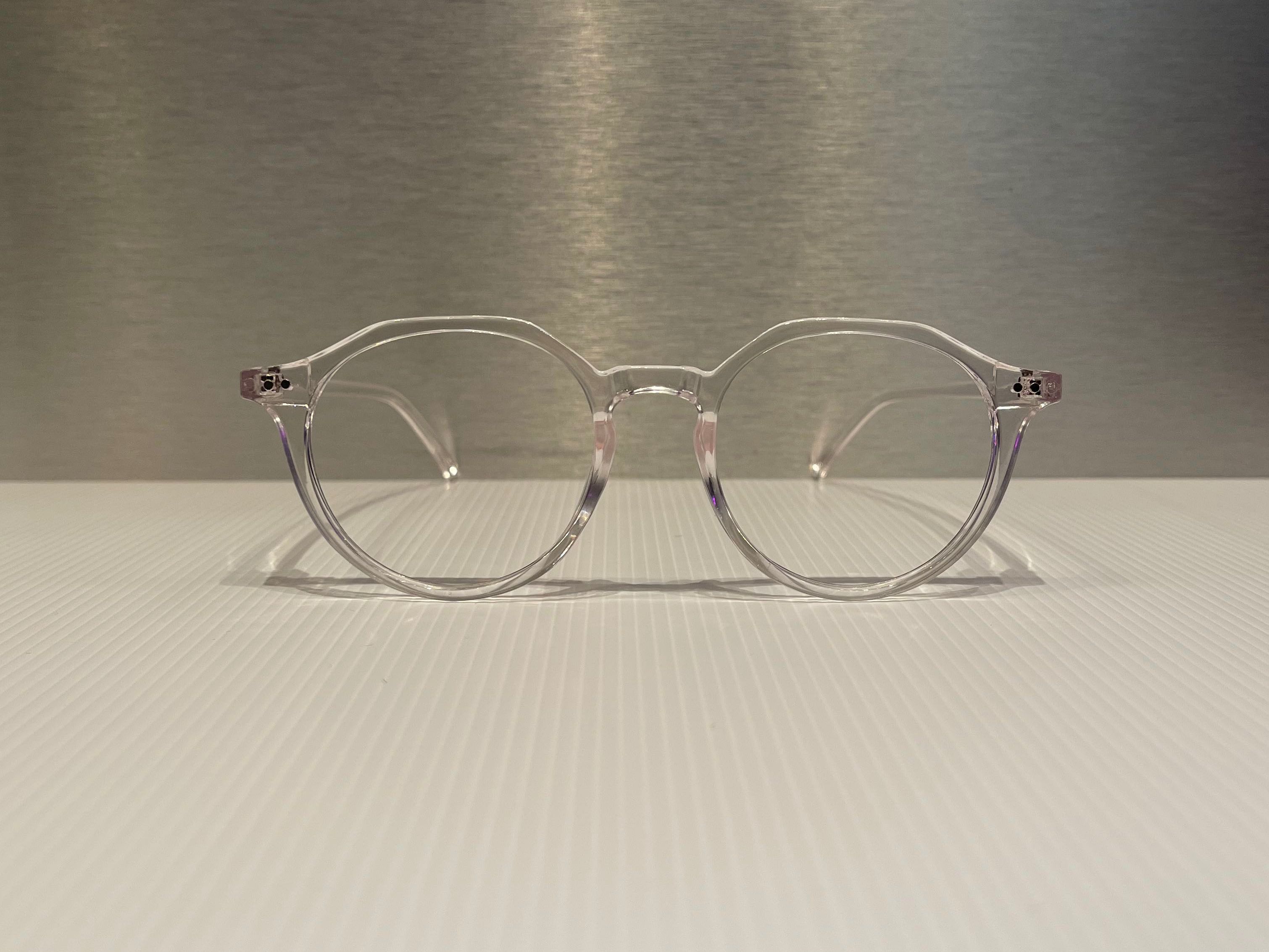 Wide fit clear transparent frames, Men's Fashion, Watches & Accessories ...