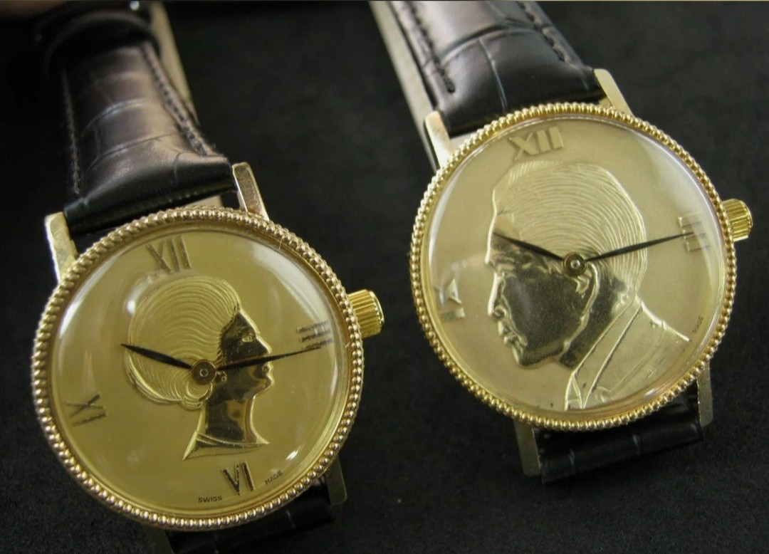 1977 FERDINAND-IMELDA MARCOS WATCH (25k/each), Luxury, Watches on Carousell