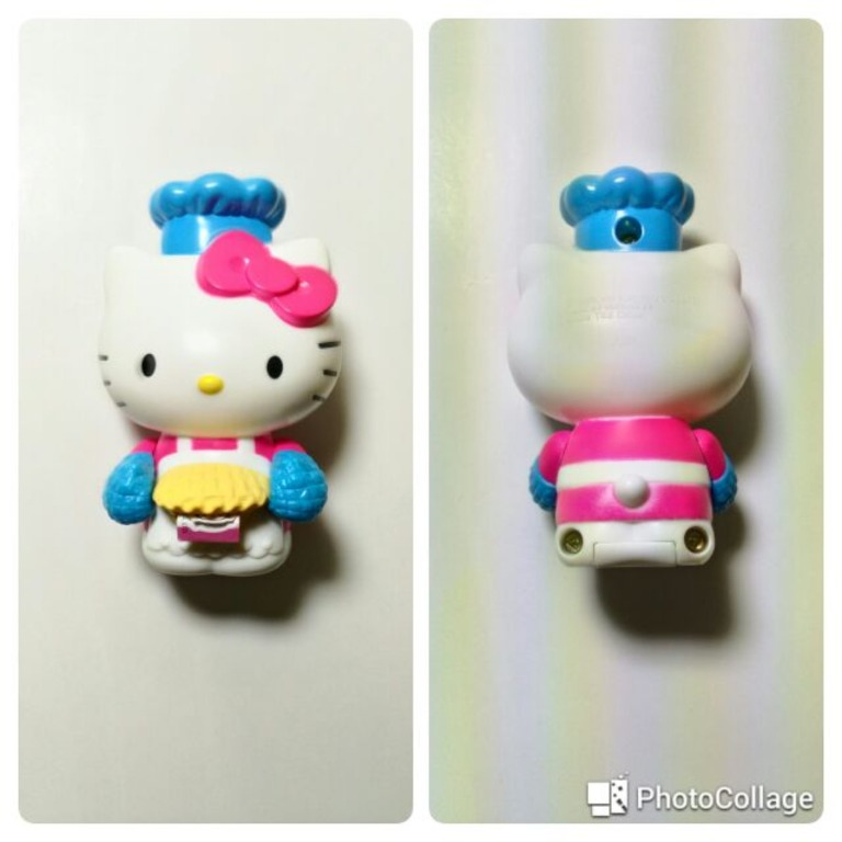 2013 麥當勞 Hello Kitty 絕版 玩具 公仔 Hello Kitty Loves Baking 烘焙師, 書籍、休閒與玩具 ...