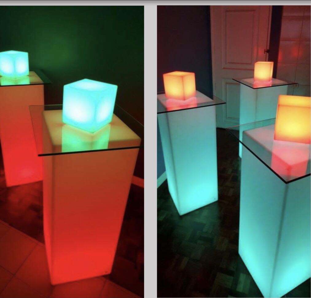 20cm LED rechargeable cubes, Furniture & Home Living, Lighting & Fans ...