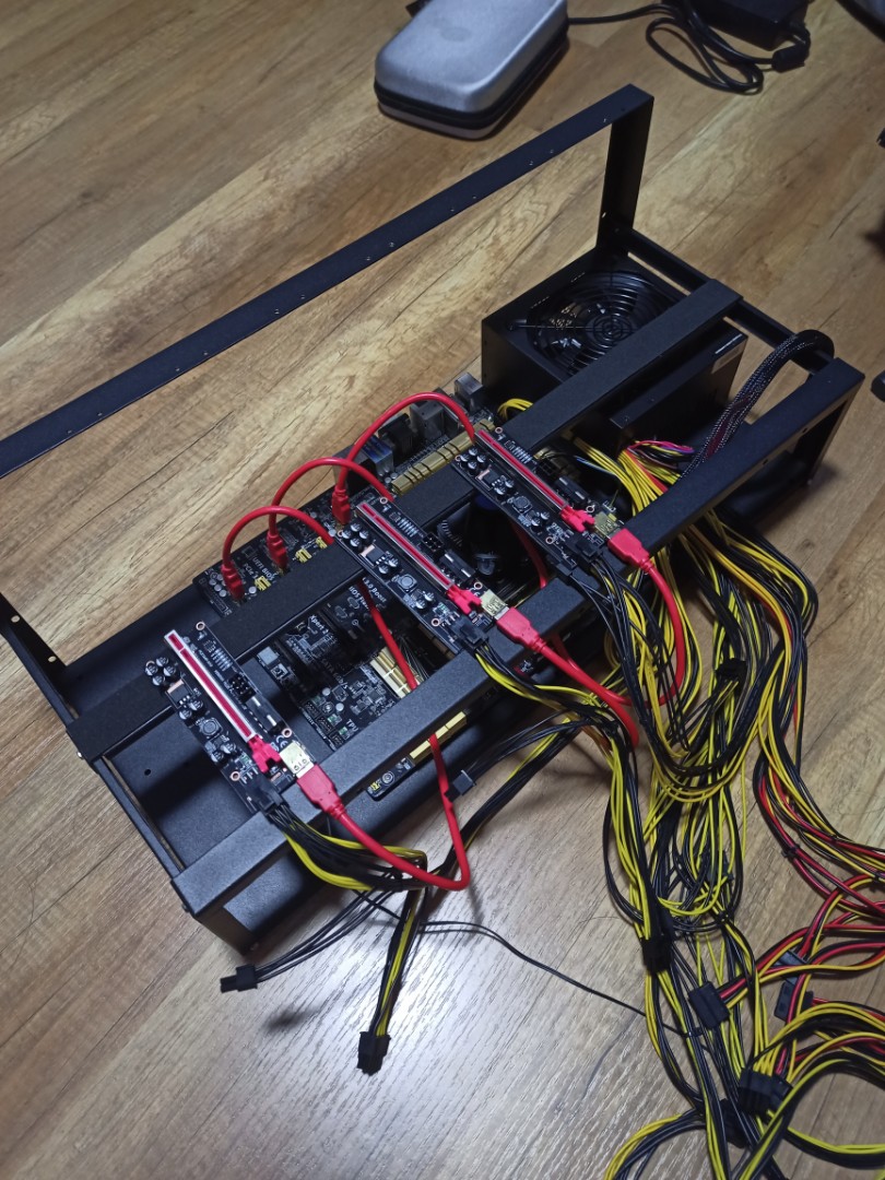 7 GPU mining rig, Computers & Tech, Parts & Accessories, Computer Parts ...