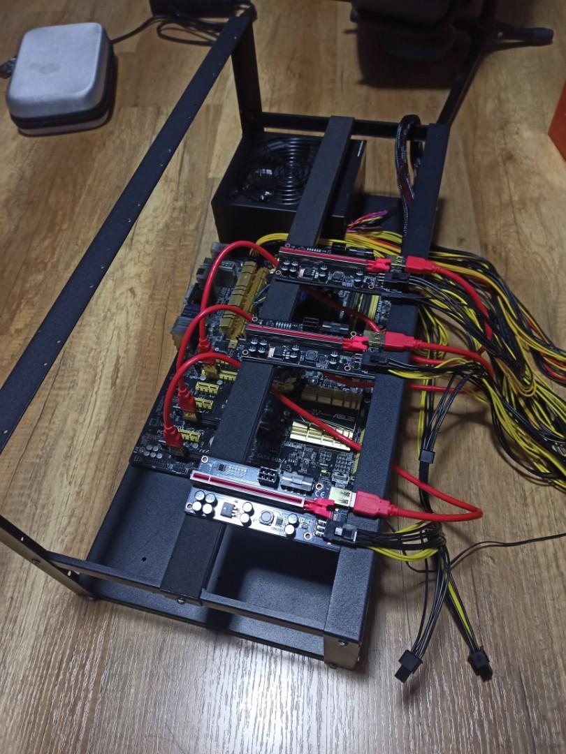 7 GPU mining rig, Computers & Tech, Parts & Accessories, Computer Parts ...