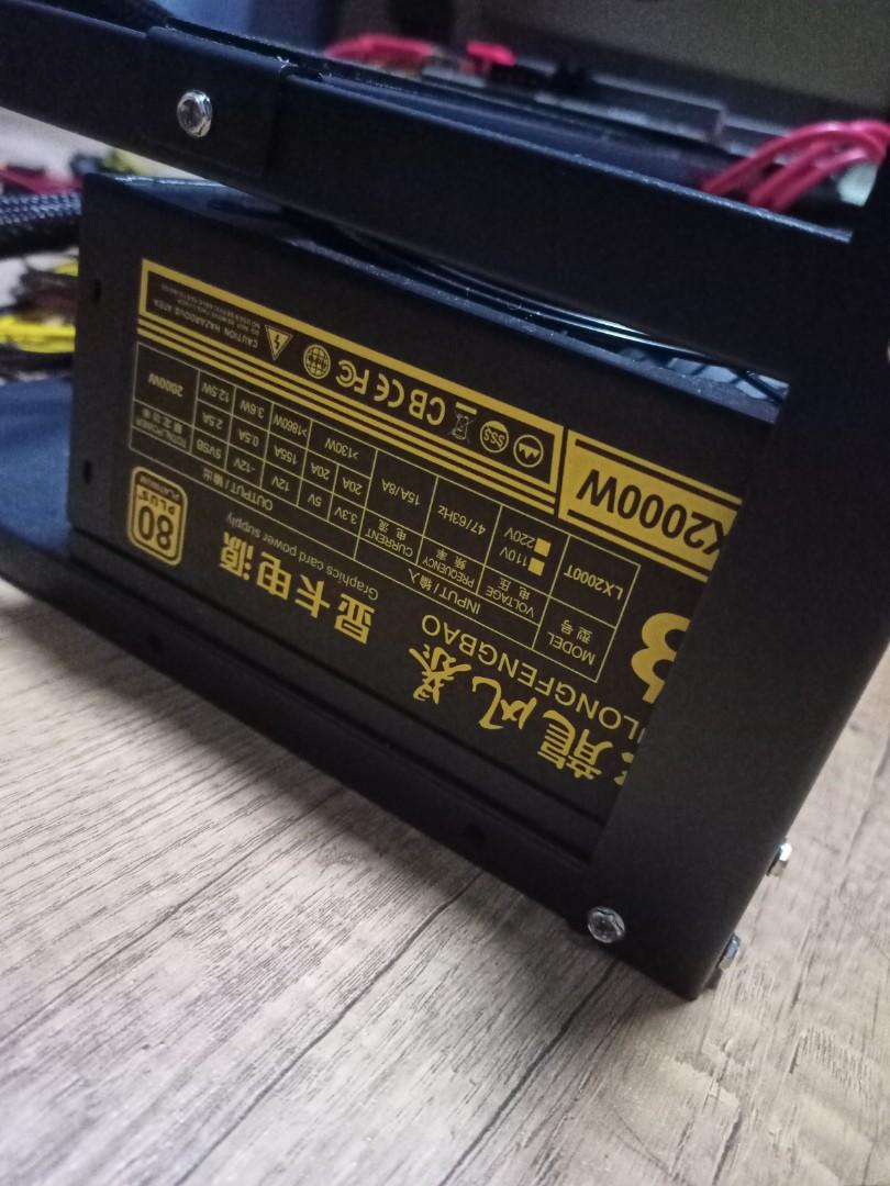 7 GPU mining rig, Computers & Tech, Parts & Accessories, Computer Parts ...