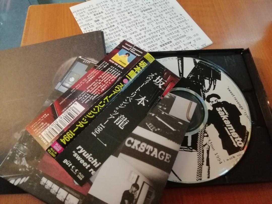 坂本龍一 ryuichi Sakamoto CD Sweet Revenge Tour 1994 原裝 日本本土頭版 原裝側紙 演唱 演奏會 Concert 全套齊料, 興趣及遊戲, 收藏品及 ...