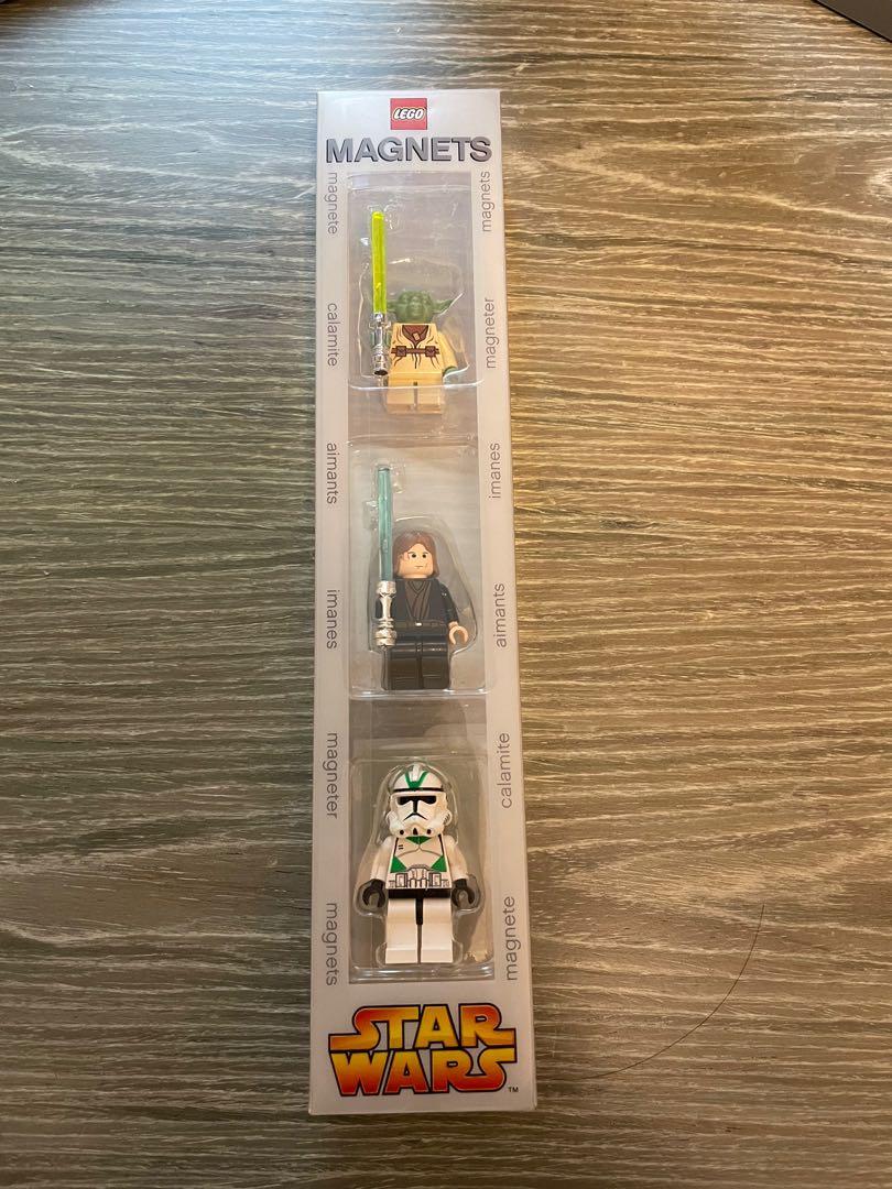 全新未開盒 Star Wars LEGO Magnets 851229 Yoda Anakin Skywalker Clone Trooper ...
