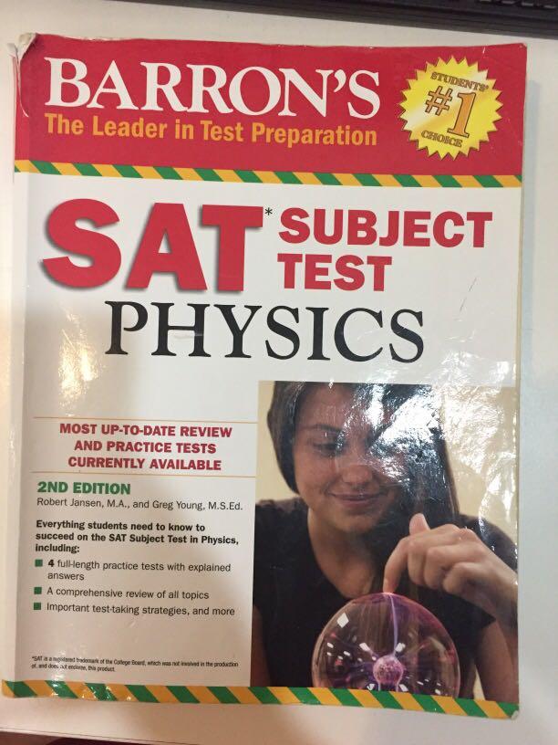 Barons SAT physics book, Hobbies & Toys, Books & Magazines, Assessment ...