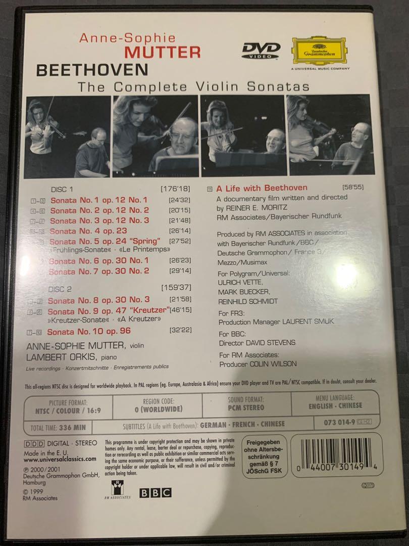 Classical DVD: complete Beethoven Violon sonata, Hobbies & Toys, Music ...