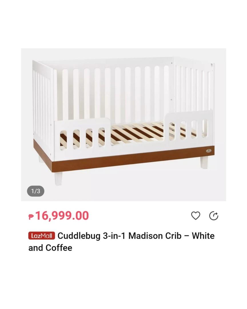 Cuddlebug Madison 3-in-1 convertible crib, Babies & Kids, Baby Nursery ...