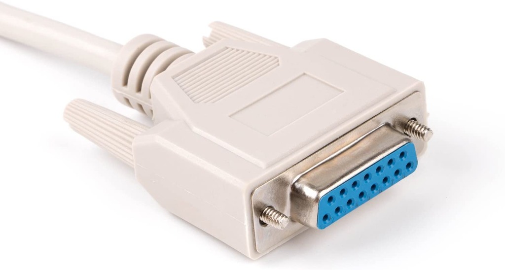 DB15 15 Pin Serial Extension Cable Male to Female 2FT Parallel Cable ...