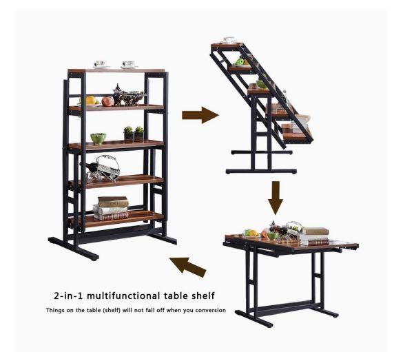 Display Shelving Convert to Dining Table, Furniture & Home Living ...