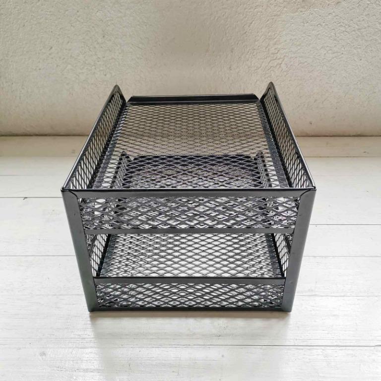 Metal Desk Filing Organizer Tray Two (2) Layer-Heavy Duty Quality ...