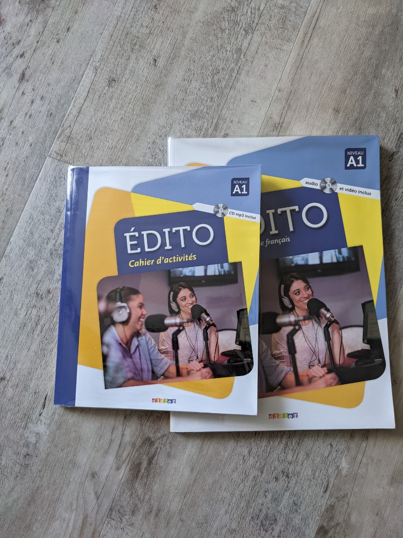 Edito A1 French Textbook and Workbook, Hobbies & Toys, Books ...