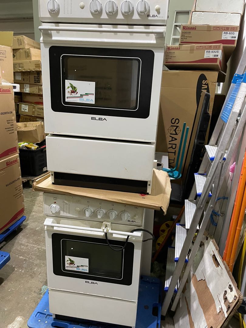 Elba standing cooker 60cm - white, TV & Home Appliances, Kitchen ...