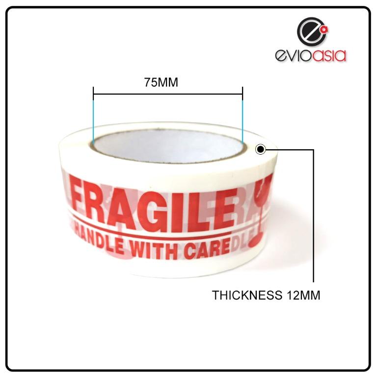 Heavy Duty Adhesive Fragile OPP Packing Tape 50mm x 100meter, Hobbies ...