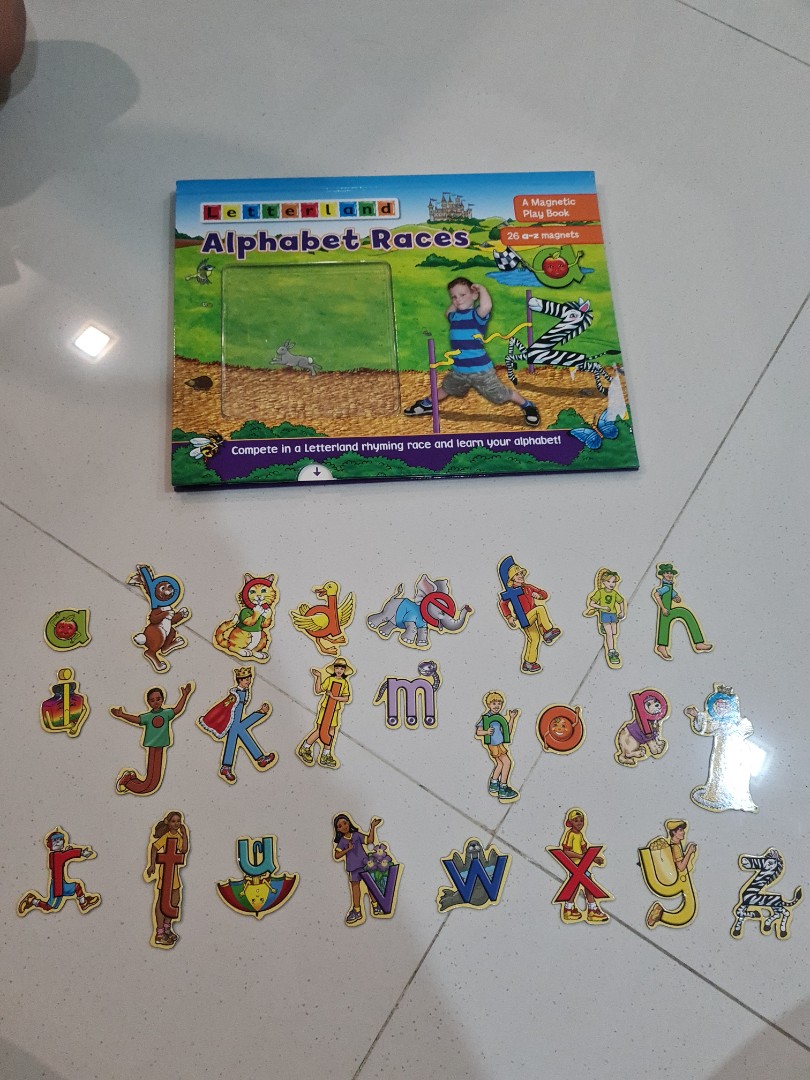 Letterland Phonics Alphabet Races Magnet Playbook, Hobbies & Toys ...