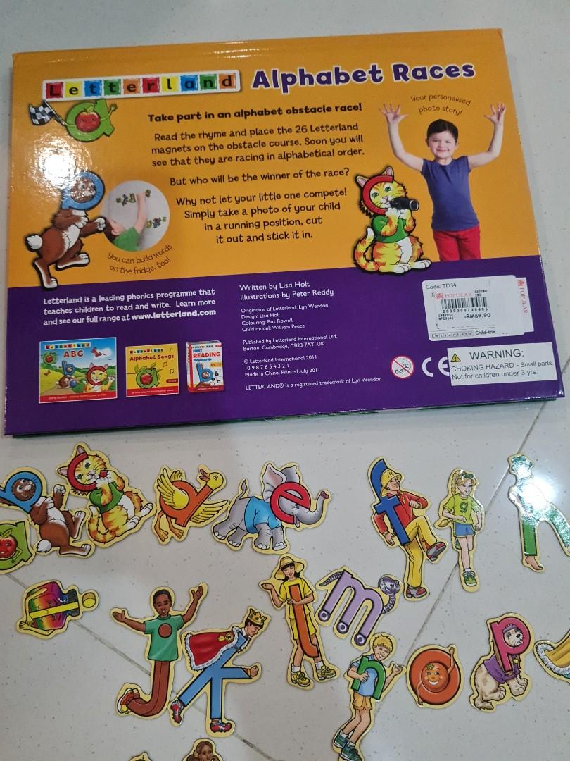 Letterland Phonics Alphabet Races Magnet Playbook, Hobbies & Toys ...